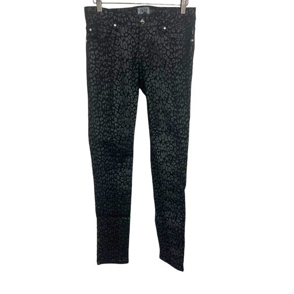 Tripp nyc | Pants & Jumpsuits | Tripp Black Leopard Print Skinny Low ...
